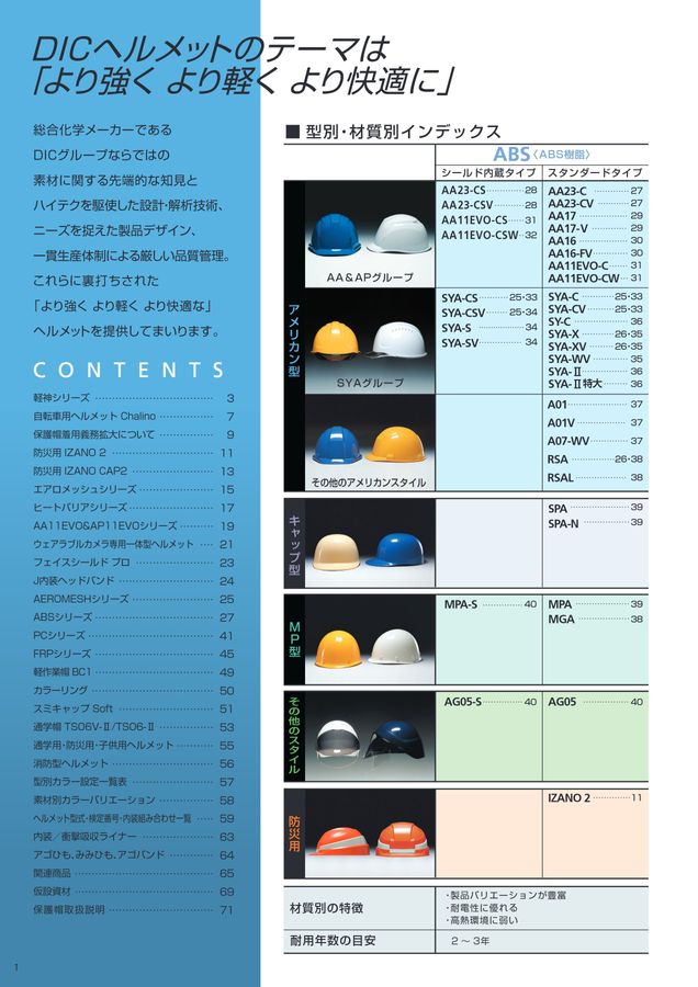 DIC総合カタログ2025 1版 DIC HELMET